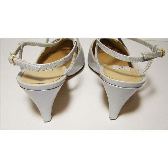 Calico | Shoes | Calico Silver Slingback Strappy 3 Heel Shoes 65m ...